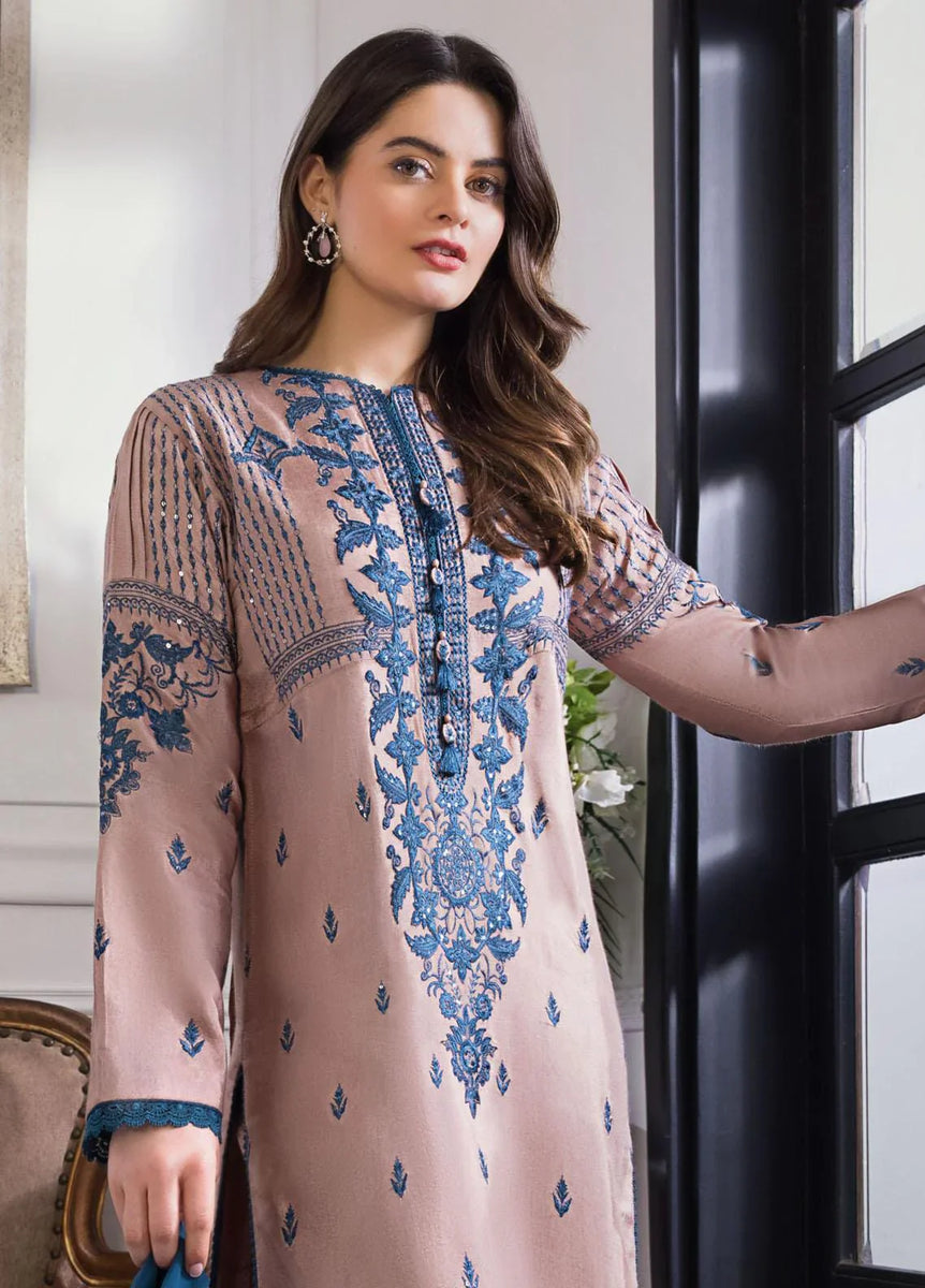 Asim Jofa Dhanak 3PC Embroidered With Chiffon Dupatta-142 – Zaib-o-Zeenat